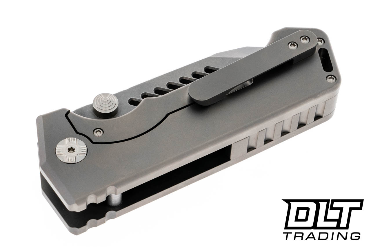 PMP Alpha Beast Gen 2 - Bead Blasted Titanium - Stonewashed Blade - DLT ...