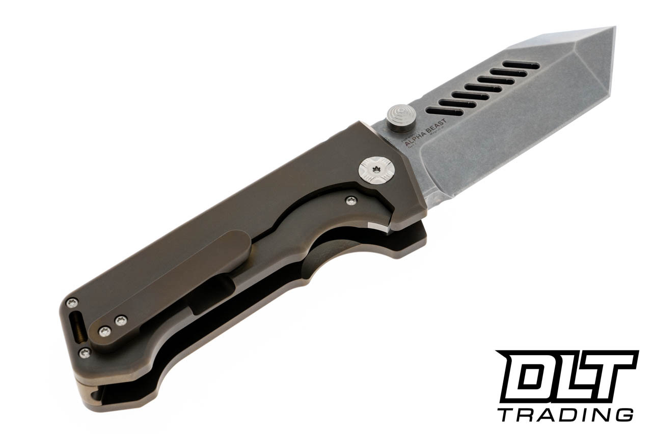 PMP Alpha Beast Gen 2 - Bronze Anodized Titanium - Stonewashed Blade ...