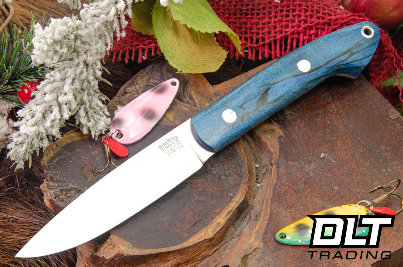 Bark River Bird & Trout CPM-154 Blue Spalted Maple #01