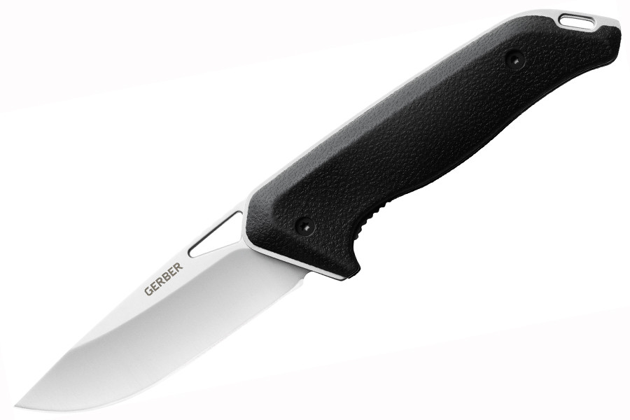 Gerber Moment Large Drop Point - Black Rubberized Handle - DLT Trading