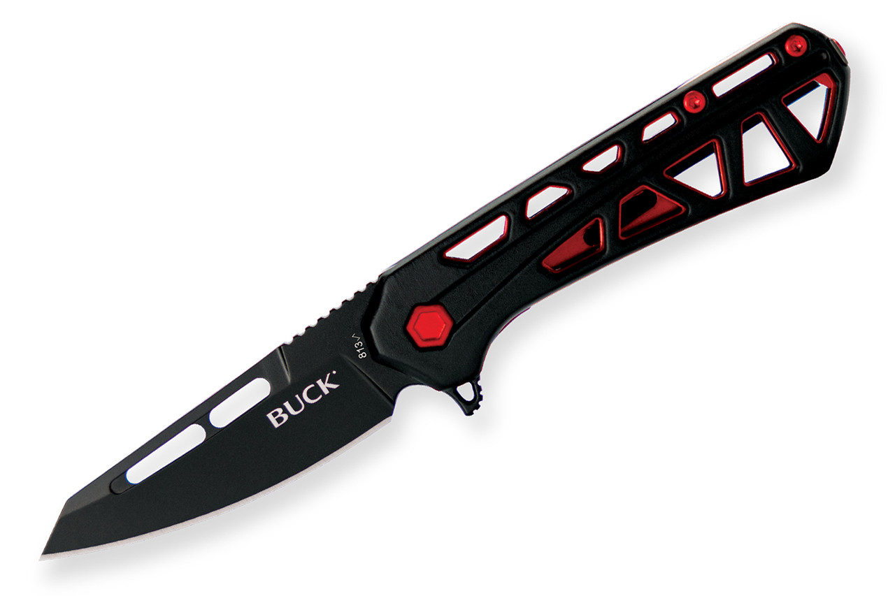 Buck 813 Mini Trace Ops - Black & Red - DLT Trading