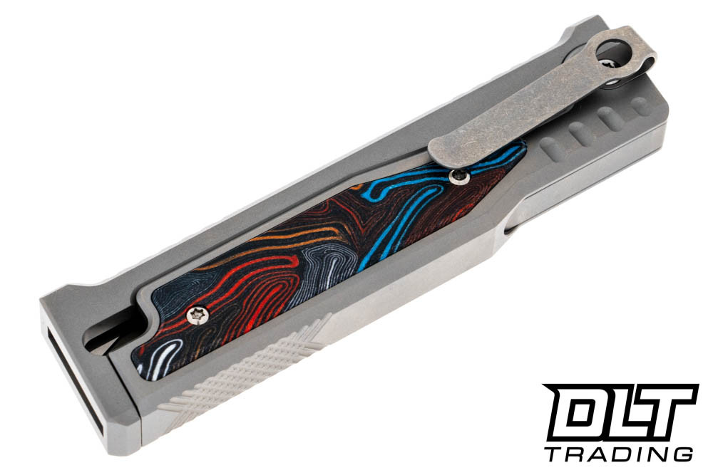Reate EXO-M Elmax DE - Multi Color Damascus G-10 - DLT Trading