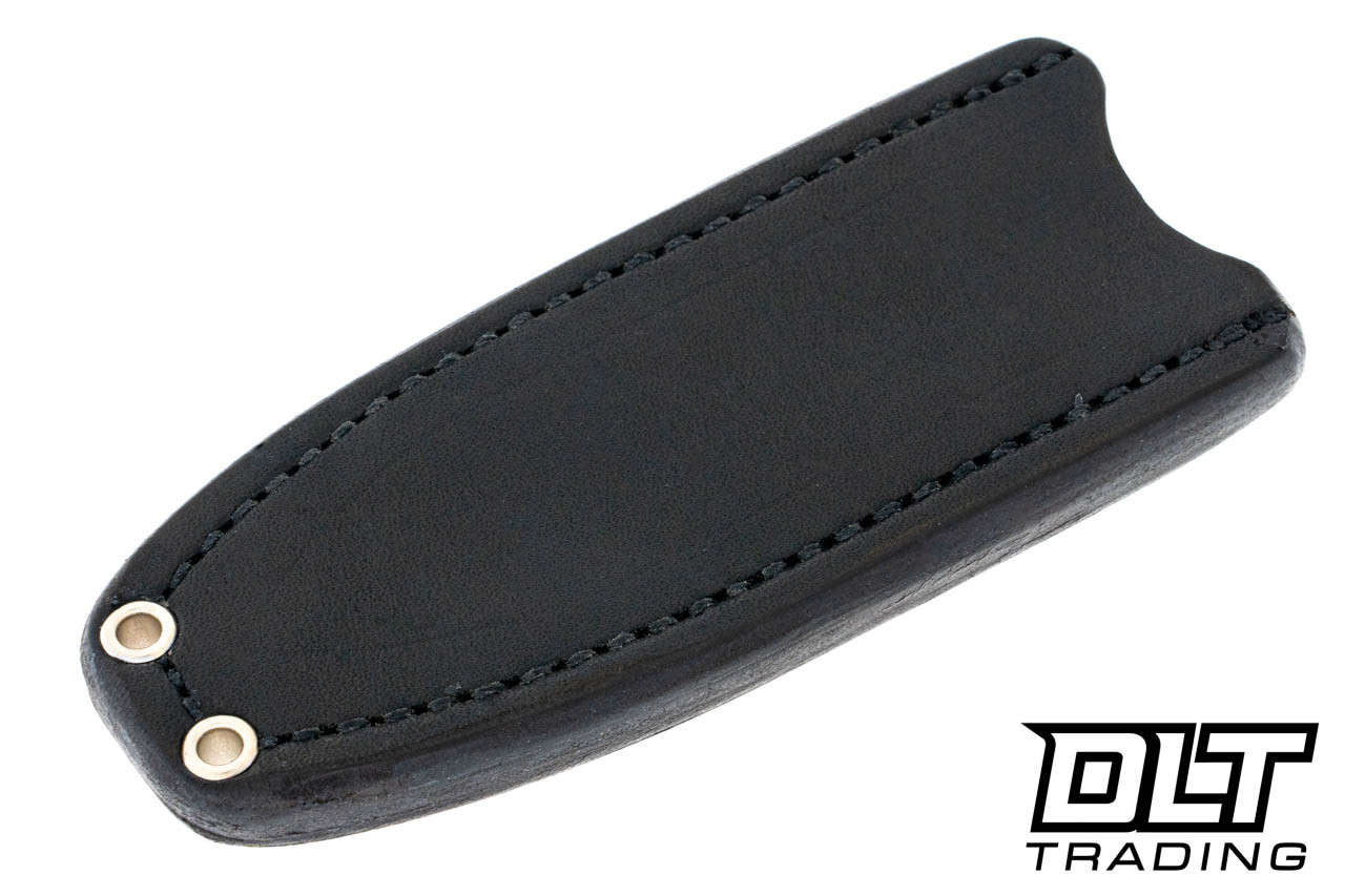 Adventurer Leather Neck Sheath - Black - DLT Trading