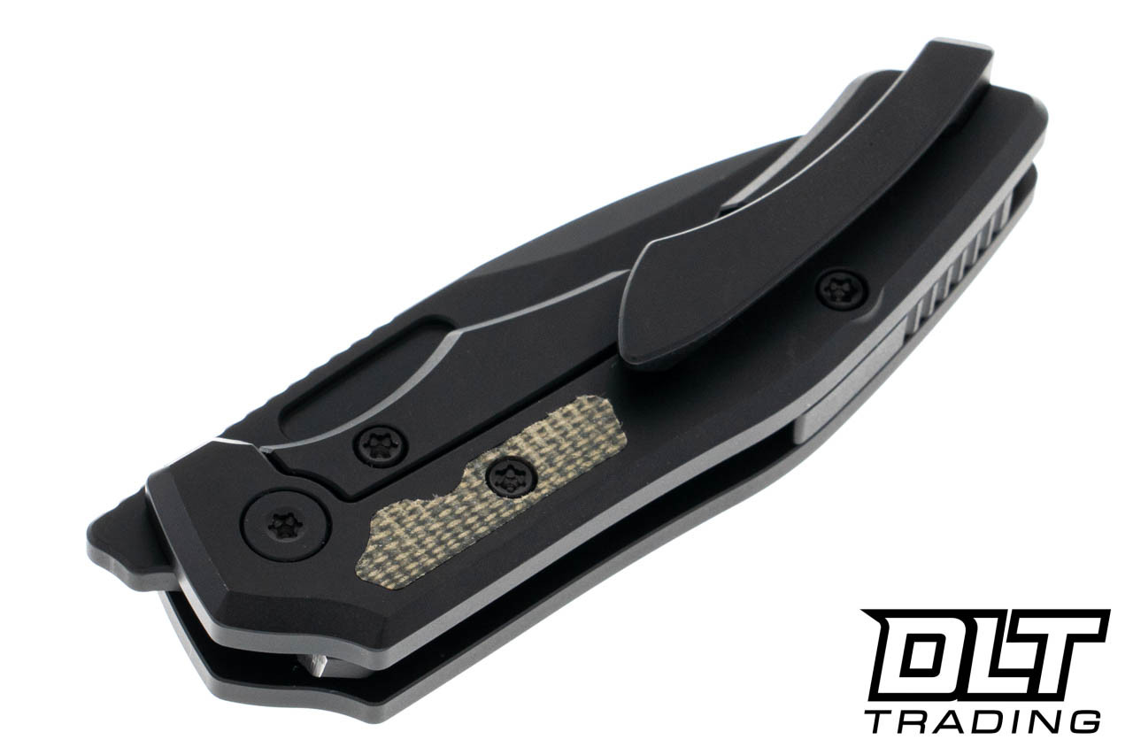 Griffin Scout F2 - DLC Titanium - Green Canvas Micarta Inlay - DLC ...