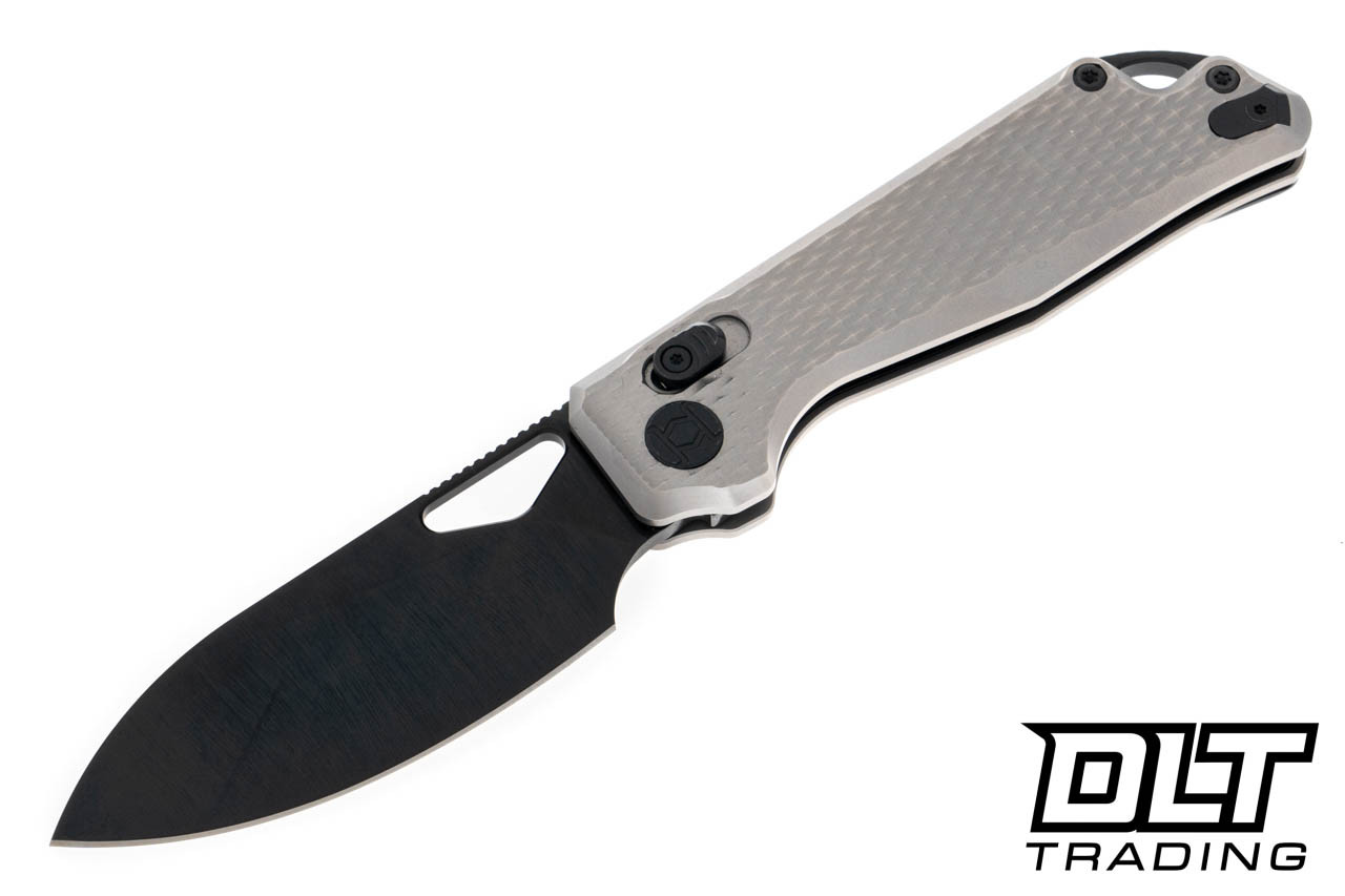 Kunwu Pulsar Diamond Textured Titanium Satin Dlc Elmax Blade Dlt