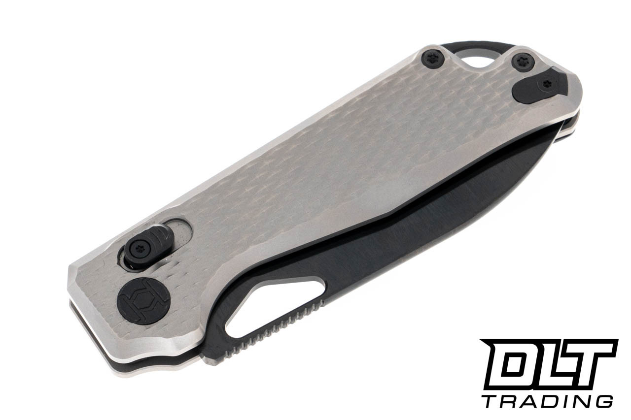Kunwu Pulsar Diamond Textured Titanium Satin Dlc Elmax Blade Dlt