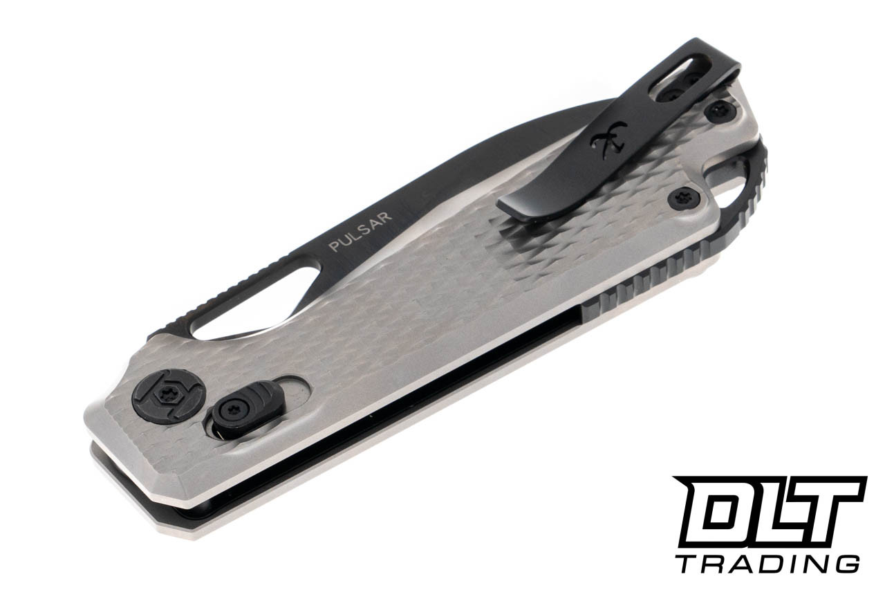 Kunwu Pulsar Diamond Textured Titanium Satin Dlc Elmax Blade Dlt