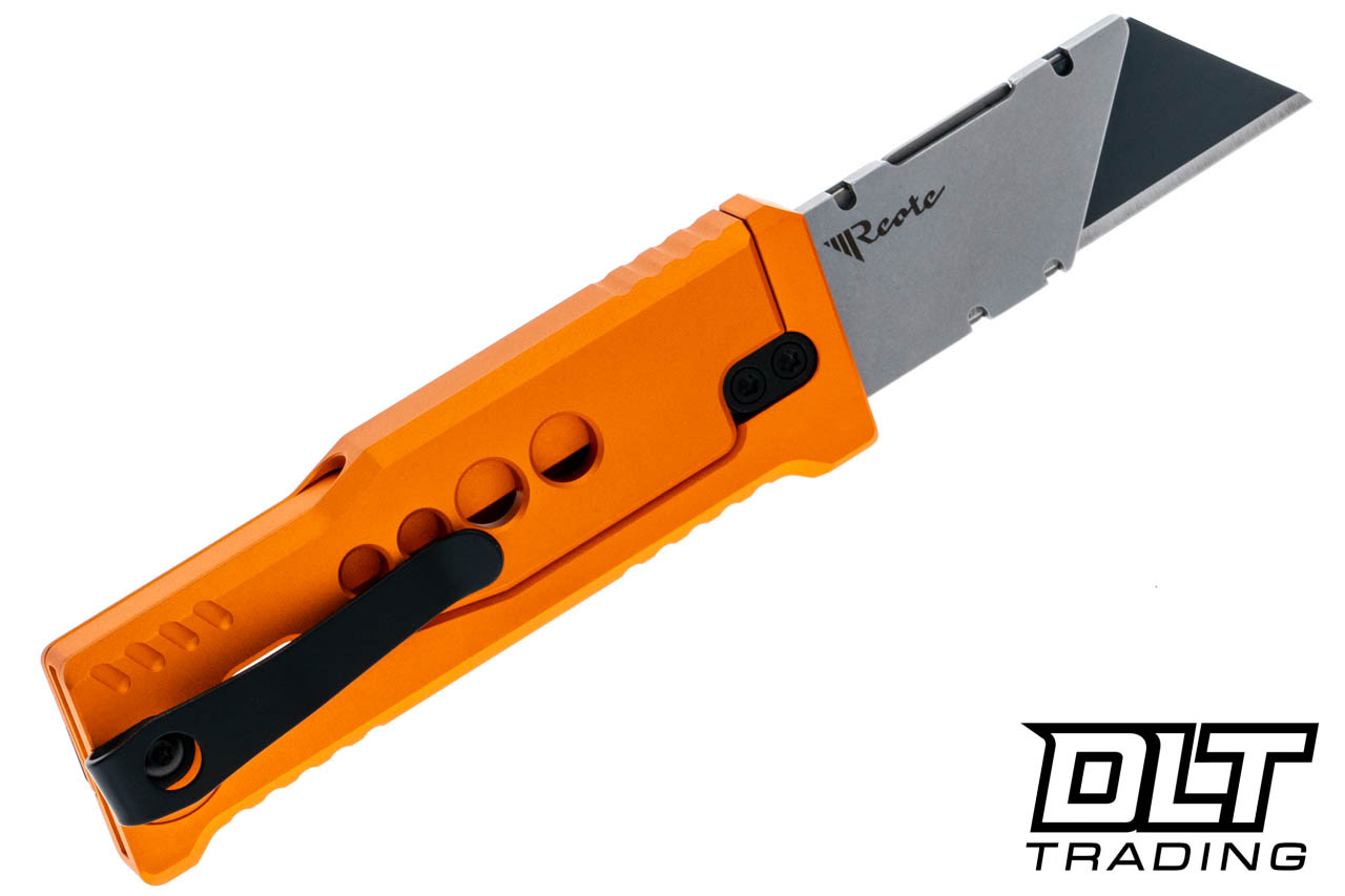 Reate EXO-U Utility Blade - Speed Holes - Orange Anodized Aluminum ...