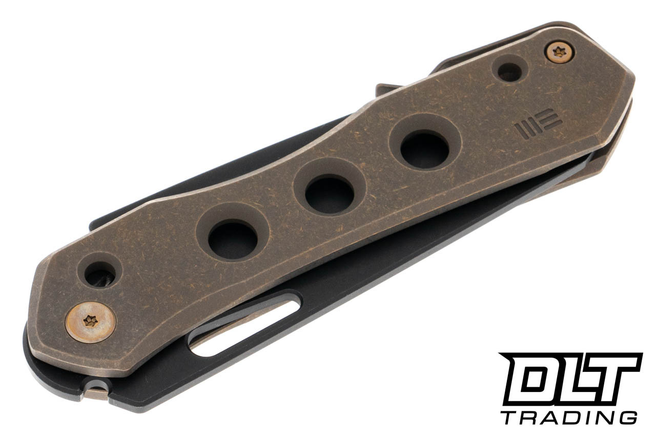 WE Knife Vision R - Bronze Titanium - 20CV Black Stonewashed Blade ...