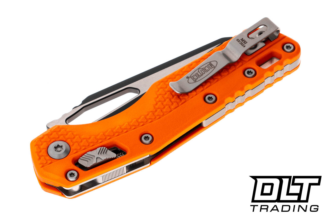 Microtech 210t 1pmor Msi Se Orange Injection Molded Handle Black