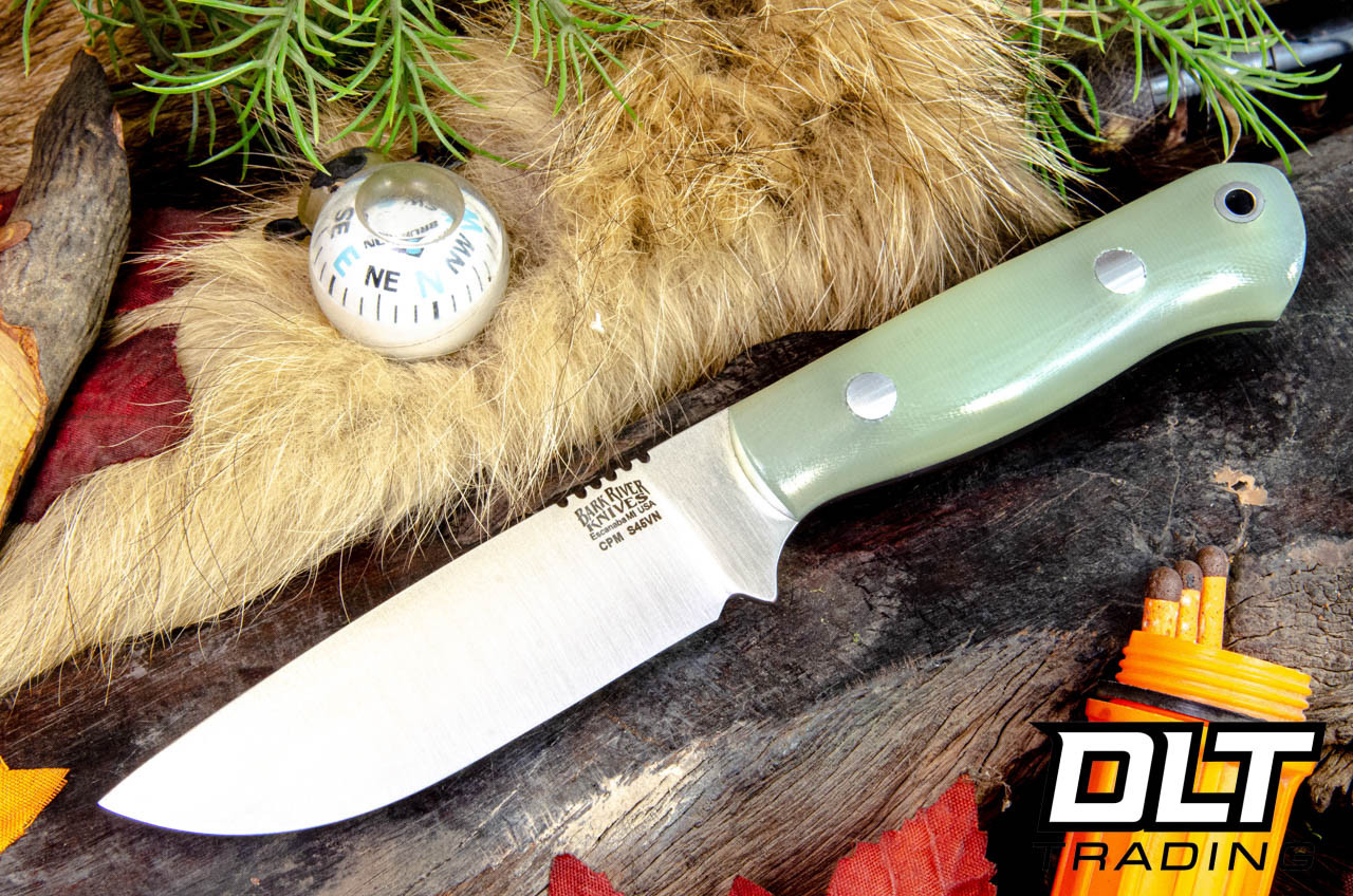 Bark River Necker II S45VN Ghost Green Jade G-10