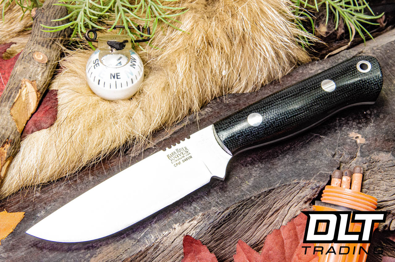 Bark River Necker II S45VN Black Canvas Micarta
