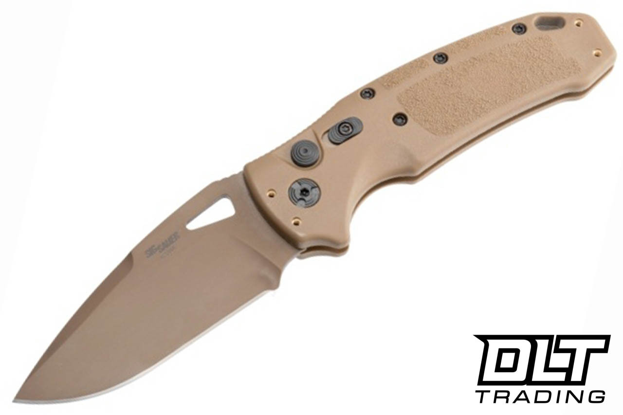 Hogue Sig K320A M17 3.5" Auto Folder - Drop Point Coyote PVD S30V Blade ...