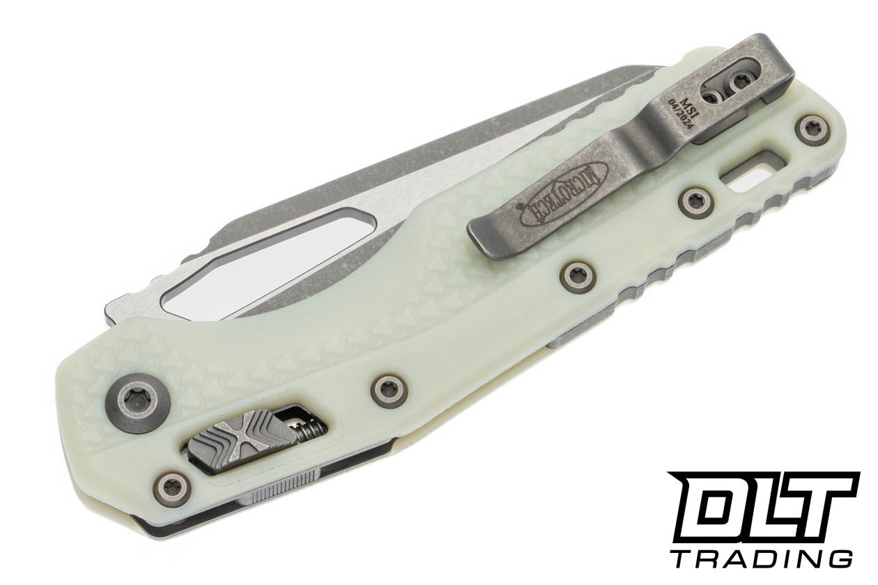 Microtech 210T-10APPMWH MSI S/E - White Injection Molded Handle ...