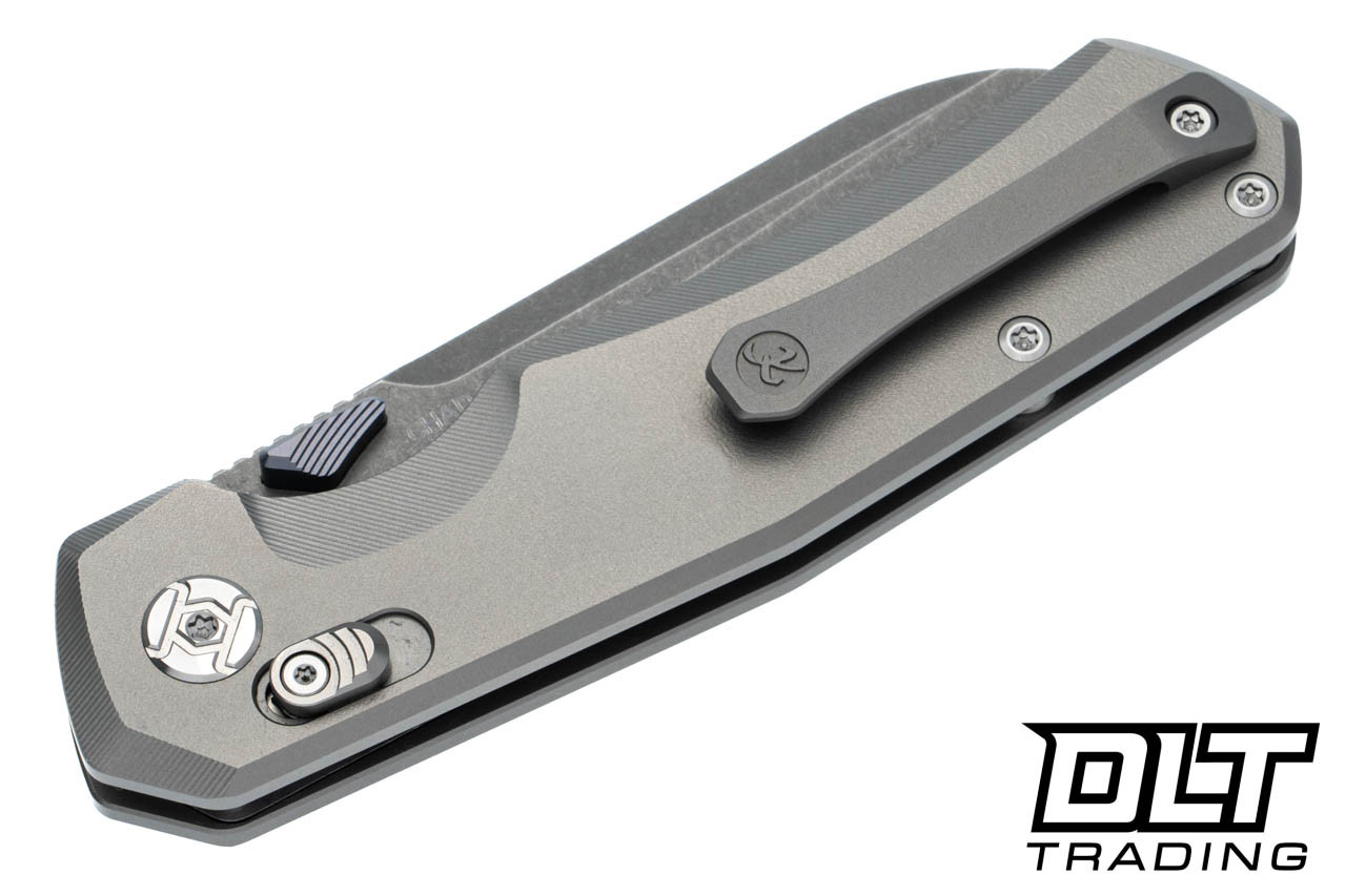 Kunwu Chad Orange Peel Titanium Stonewashed Pm60 Blade Titanium