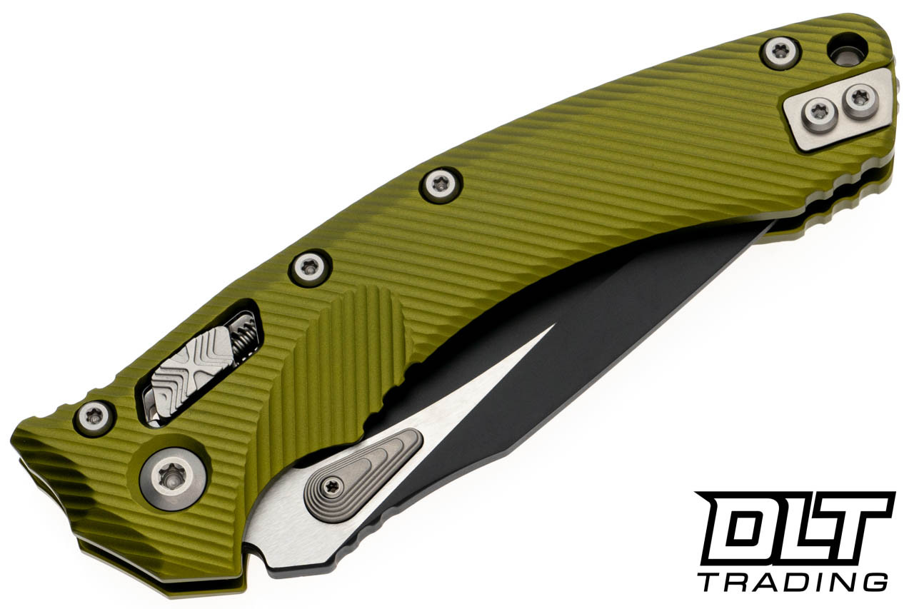 Microtech 137RL-1FLOD Amphibian Ram-Lok - OD Green Fluted Aluminum ...