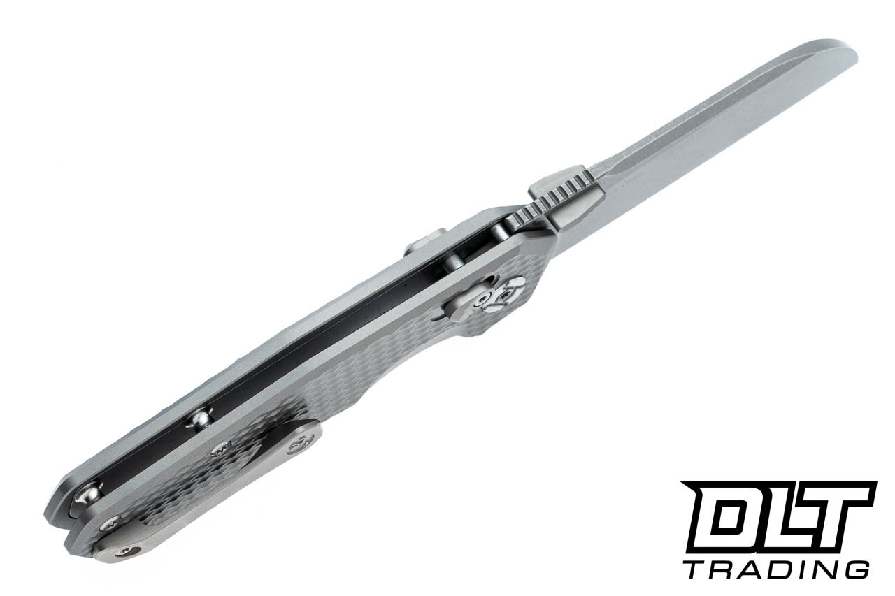 Kunwu Compact Chad Stonewashed Pm60 Blade Diamond Texture Titanium