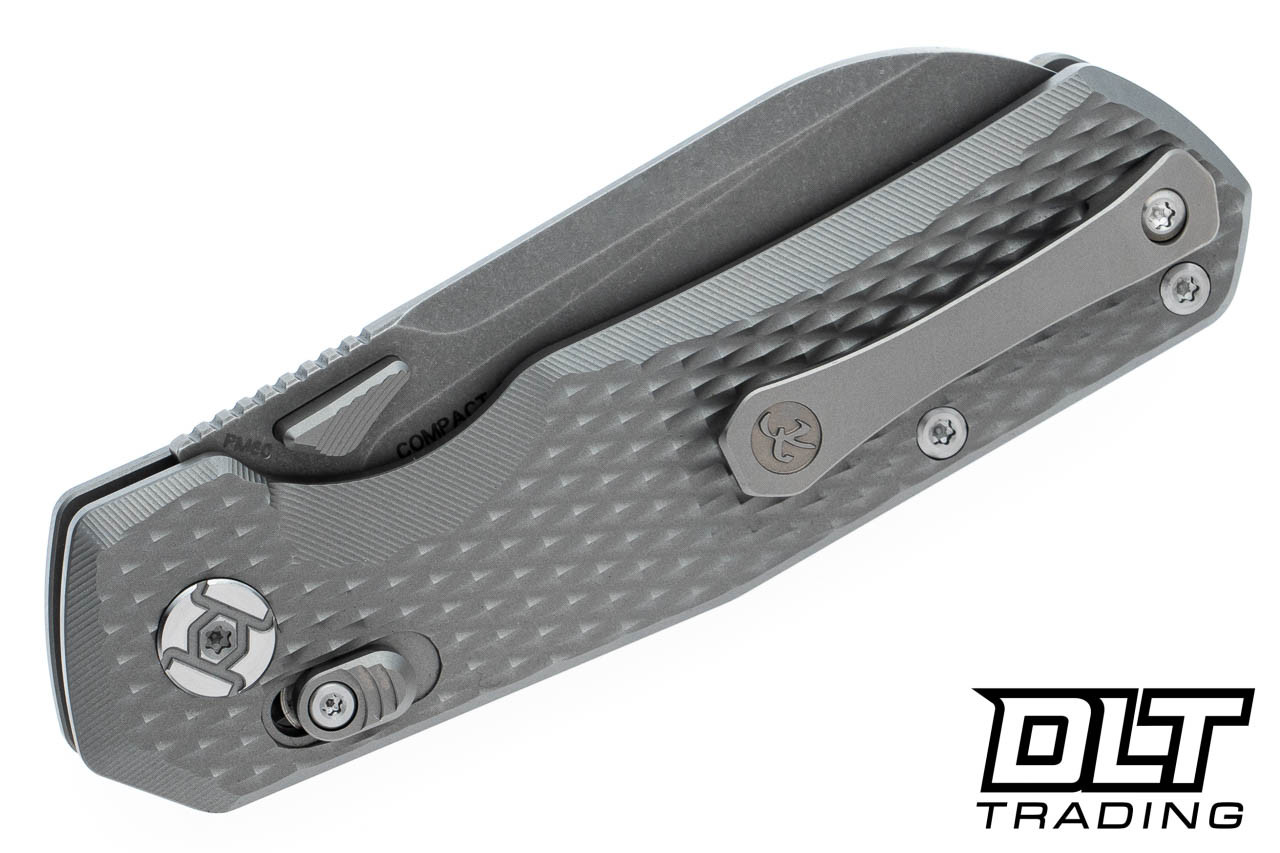 Kunwu Compact Chad Stonewashed Pm60 Blade Diamond Texture Titanium