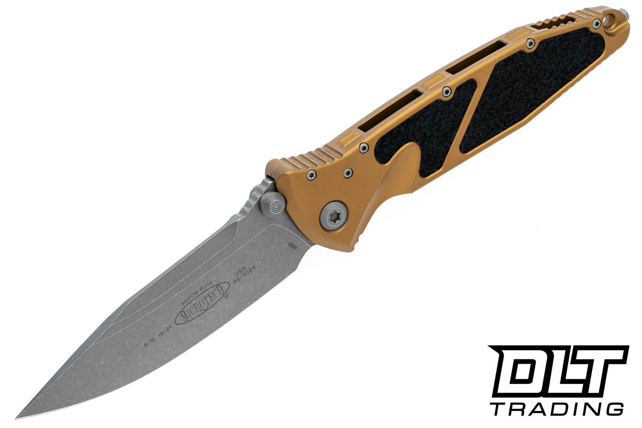 Microtech 160-10APTA Socom Elite - Tan Handle - Apocalyptic Blade - DLT ...