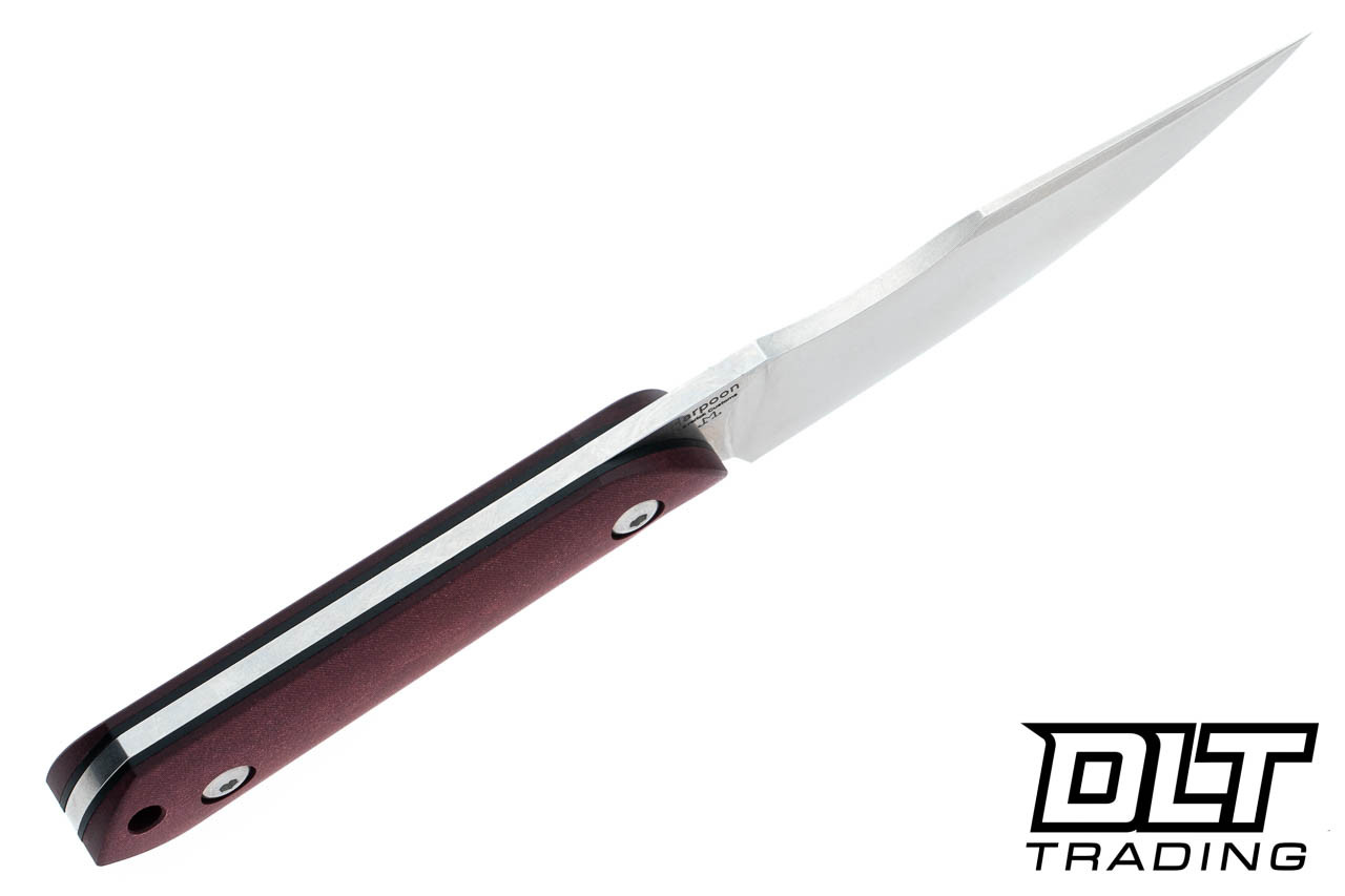 Kizer Maverick Customs Harpoon - Redstone Richlite - Black Liners ...