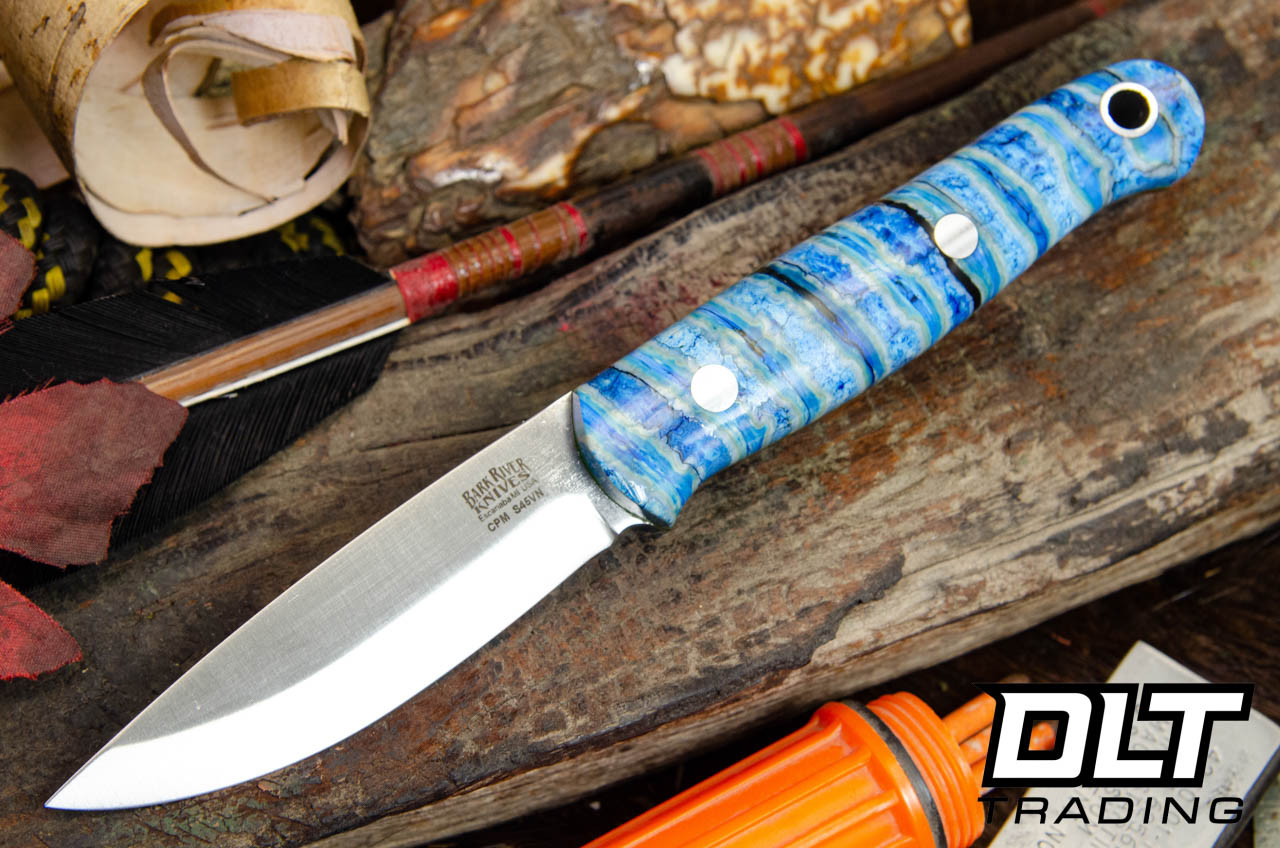 Bark River Ultra Lite Bushcrafter S45VN Mammoth - Toxic Green Liners Bark River Ultra Lite Bushcrafter S45VN Mammoth - Toxic Green Liners