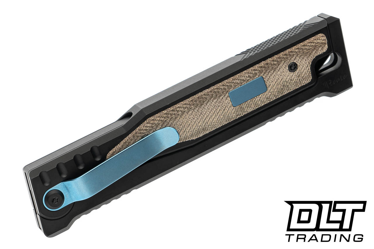 Reate Exo Elmax De Pvd Titanium Green Micarta Inlay Dlt Trading