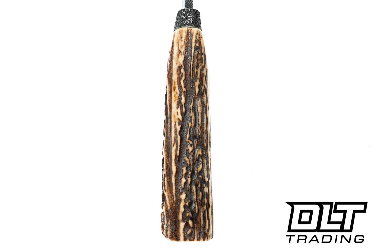 Wa Surls One Off Feather Damascus Flat Ground Sambar Stag