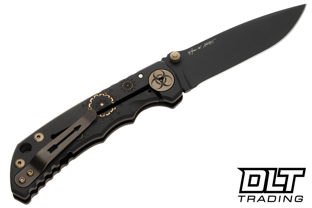 Spartan Blades Harsey Folder - Black & Gold Plague Doctor - Black ...