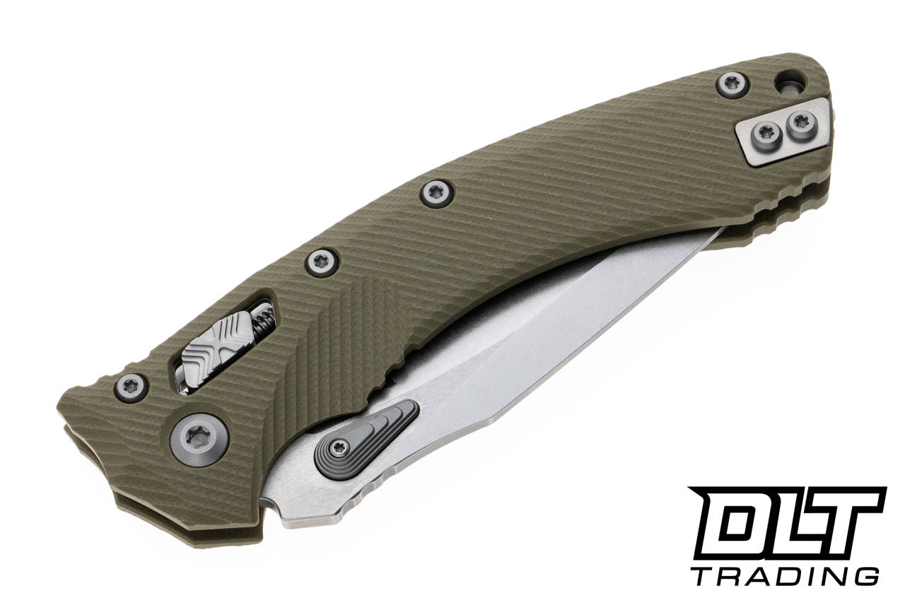 Microtech 137RL-10FLGTOD30 Amphibian Ram-Lok - Fluted OD Green G-10 ...