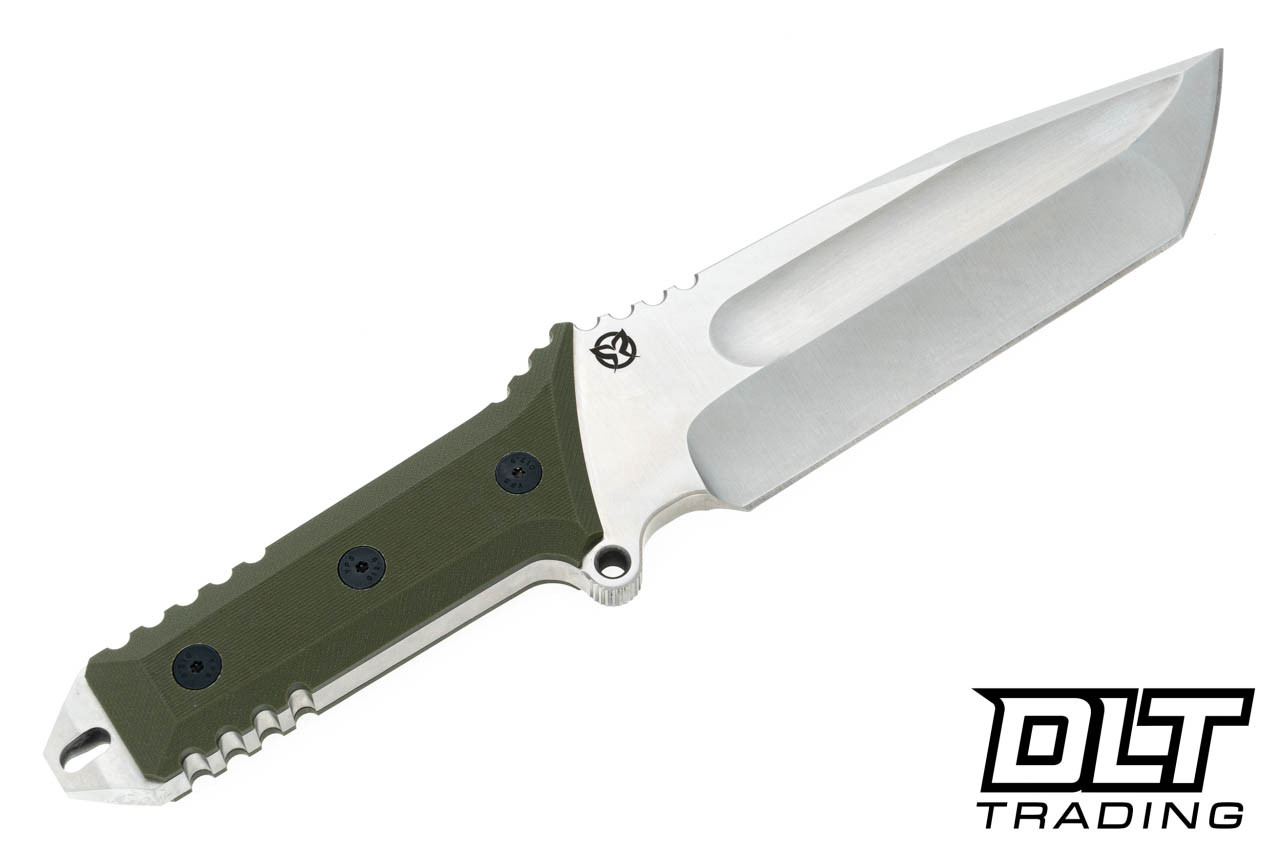 PMP Midgards Messer Collab - Large Big Boss Fixed Blade - OD Green G-10 ...
