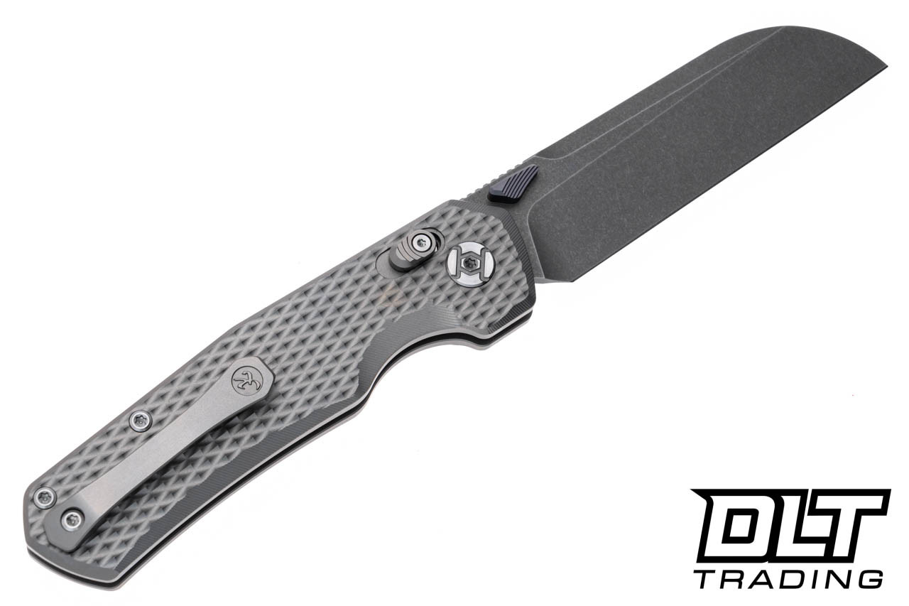 Kunwu Chad Diamond Texture Titanium Stonewashed Pm60 Blade