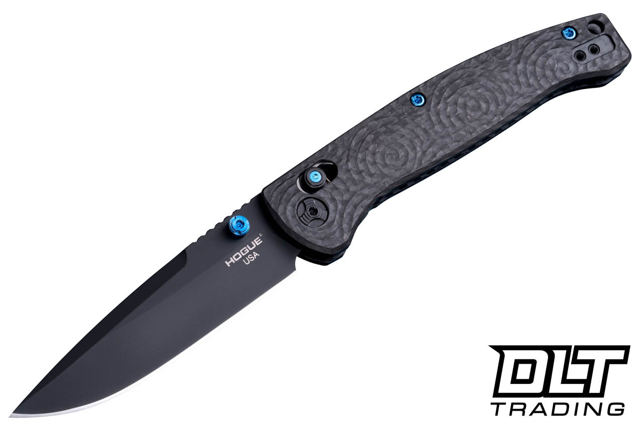 Hogue Mysto Clip Point Blade MagnaCut - Armor Black Cerakote - Carbon ...