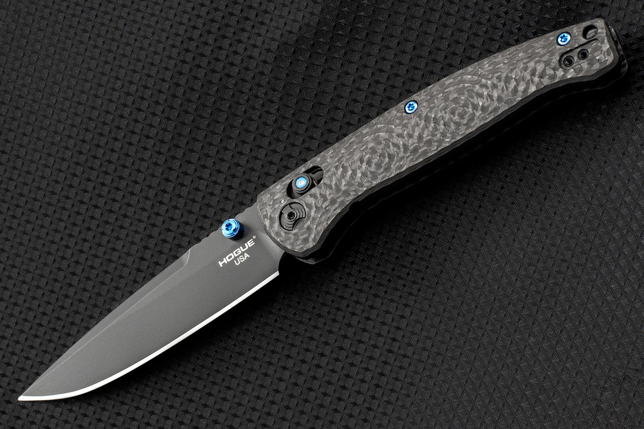 Hogue Mysto Clip Point Blade MagnaCut - Armor Black Cerakote - Carbon ...