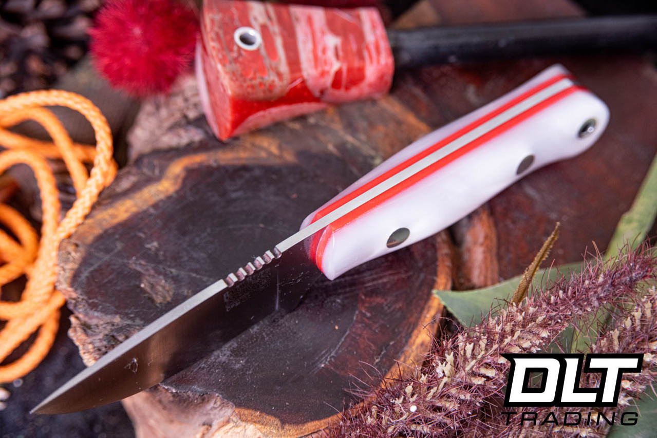 Bark River Necker Cru-Wear White Pearl Kirinite - Thick Red Liners