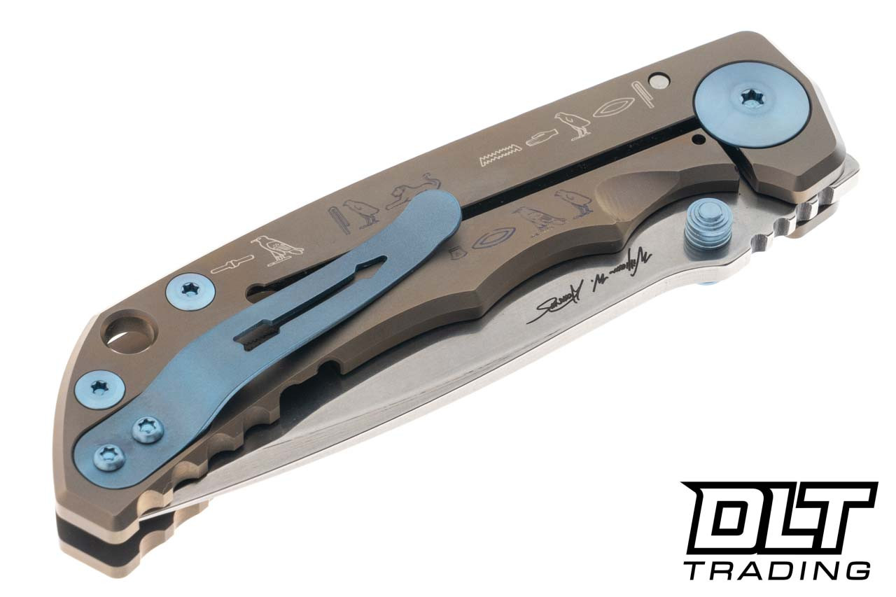 Spartan Blades Harsey Folder - MagnaCut Stonewashed Blade - King Tut ...