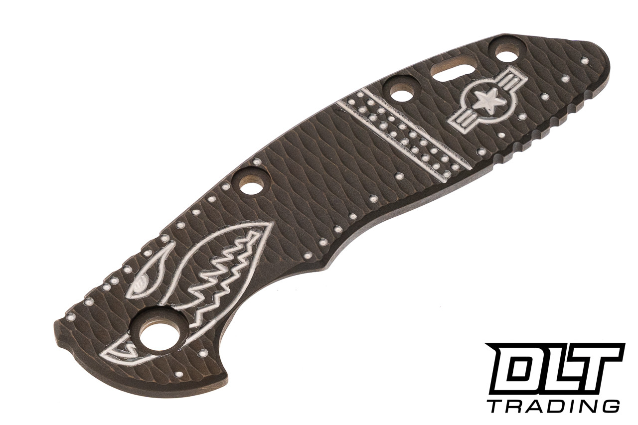 Hinderer 3" XM-18 Textured Titanium Handle Scale - Battle Bronze ...