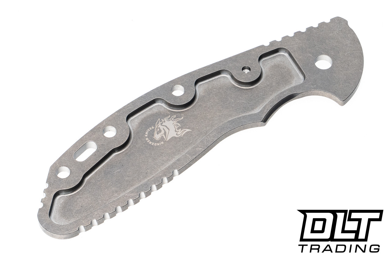Hinderer XM-24 Smooth Titanium Scale - Stonewashed - DLT Trading