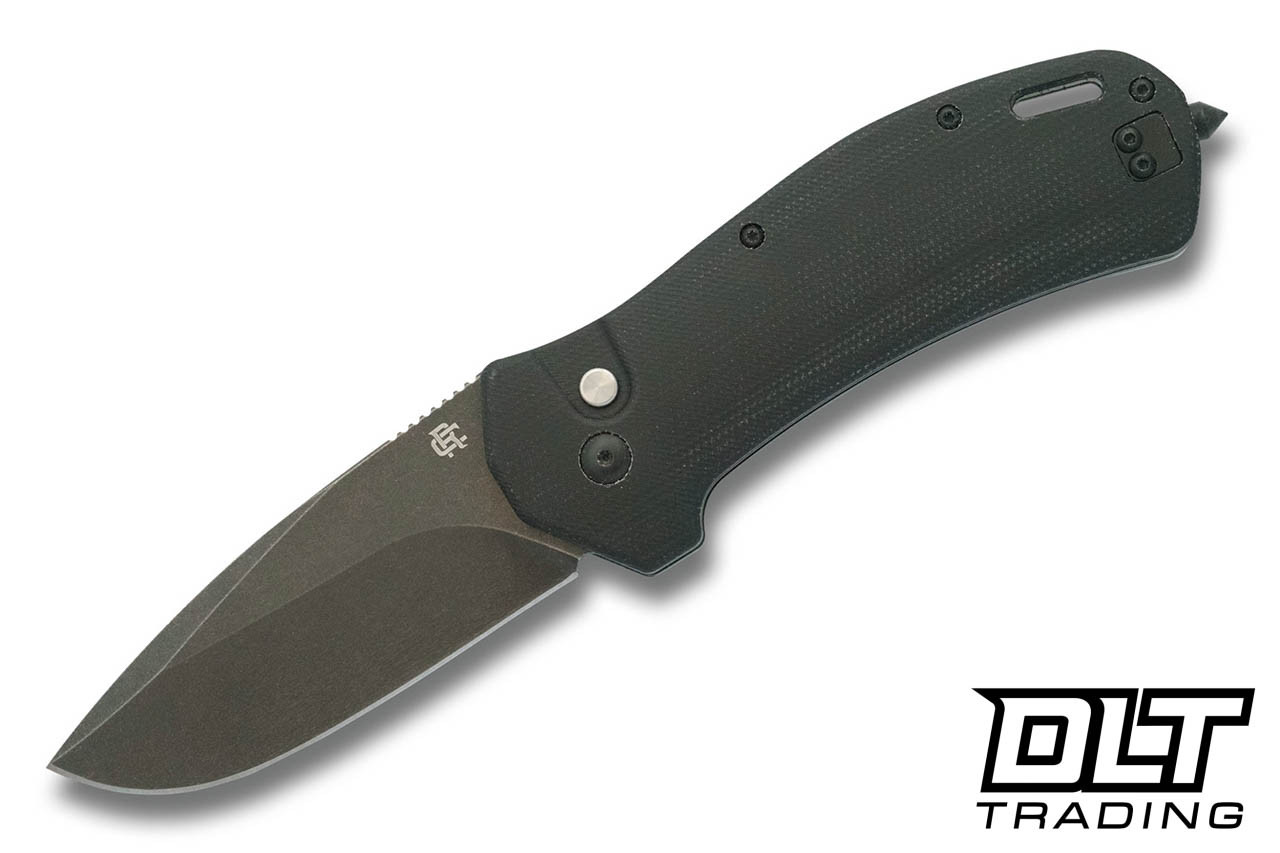 RoseCraft Blades MA-12 Button Lock - Black G-10 - DLT Trading