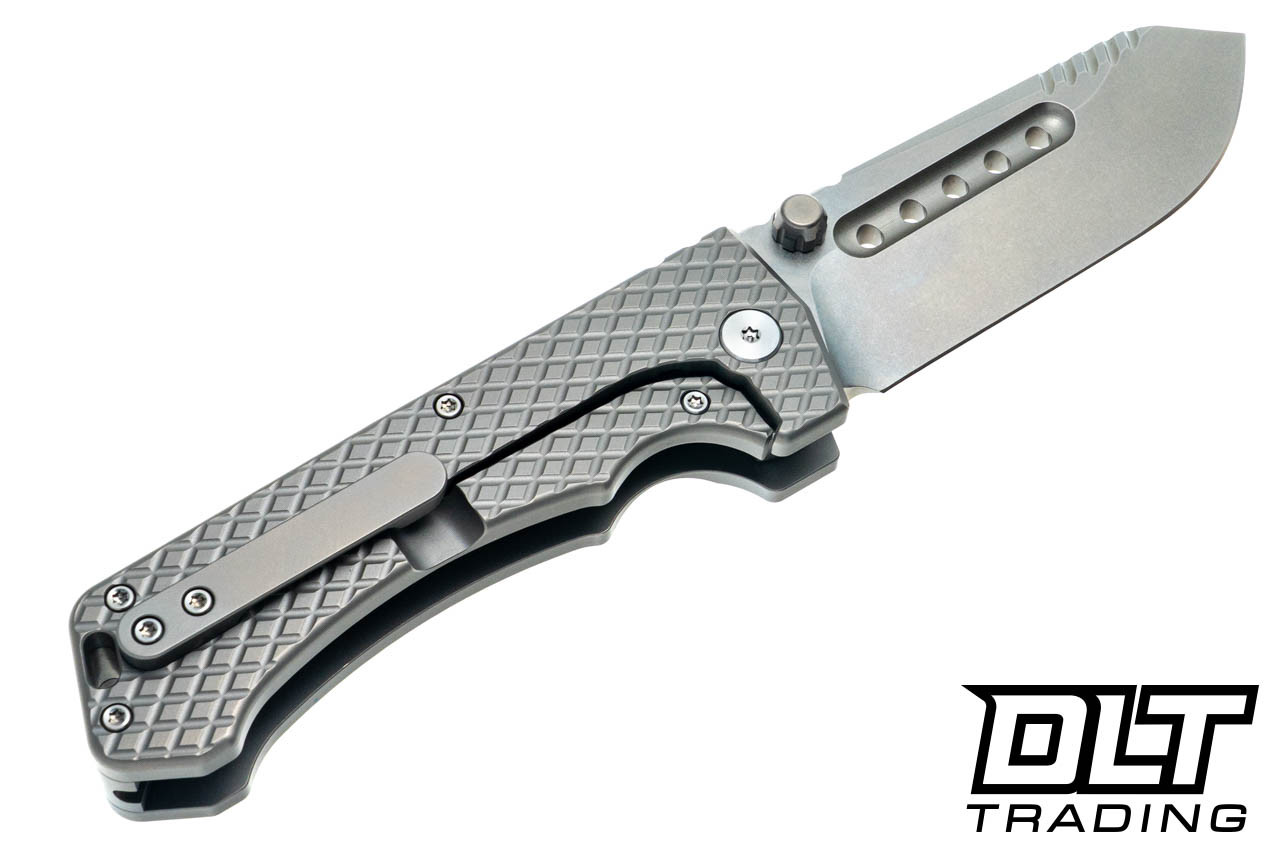 PMP Ultimate Alpha Beast - Bead Blasted Titanium - Stonewashed Blade ...