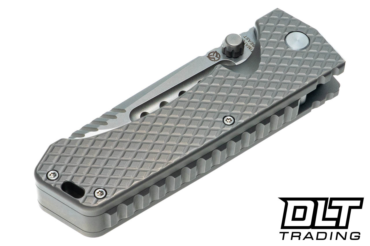 PMP Ultimate Alpha Beast - Bead Blasted Titanium - Stonewashed Blade ...