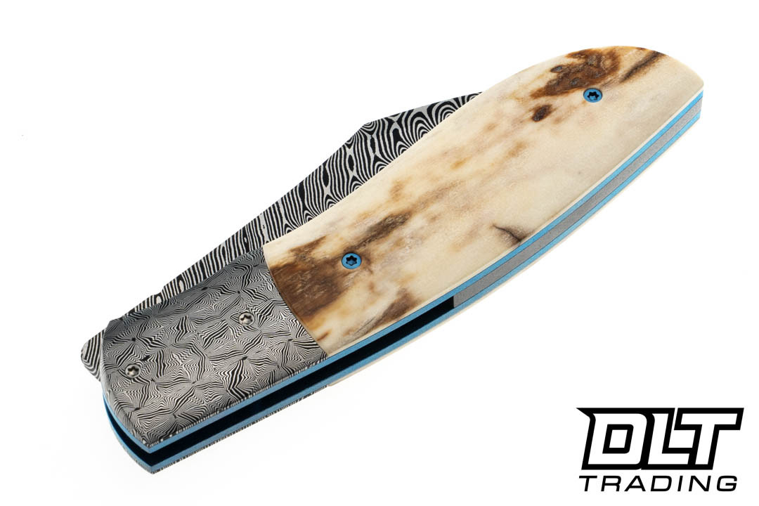 Milan Mozolic Custom Wharncliffe Turkish Twist - Mosaic Damscus Guard ...