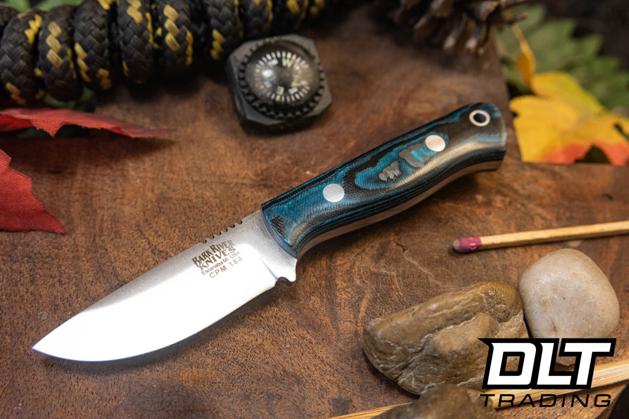 Bark River Micro Bravo CPM 154 IBN Camo Carbon Fiber Damacarta - Black ...