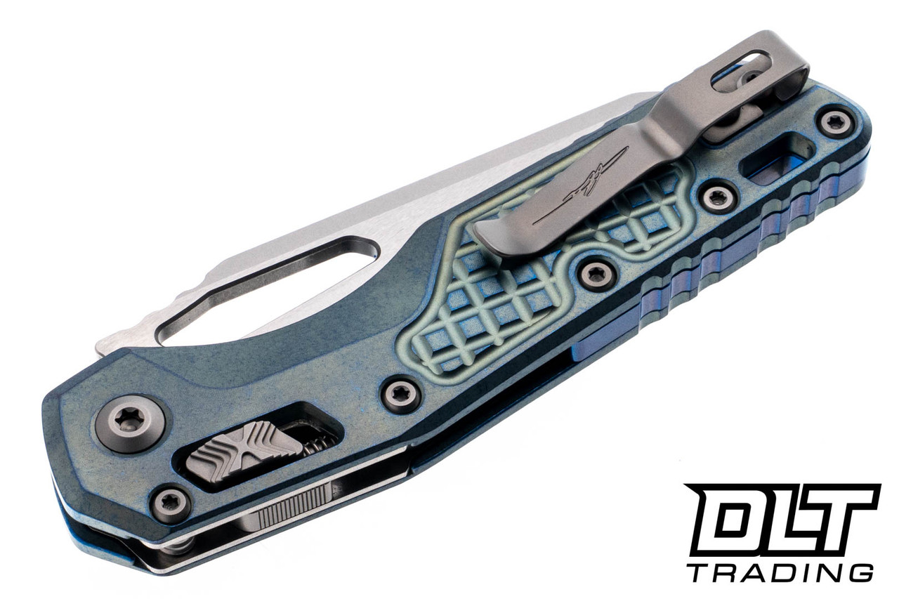 Microtech 210-10FRMS6 MSI Ram-Lok - Ice Blue Frag Titanium - Blue ...