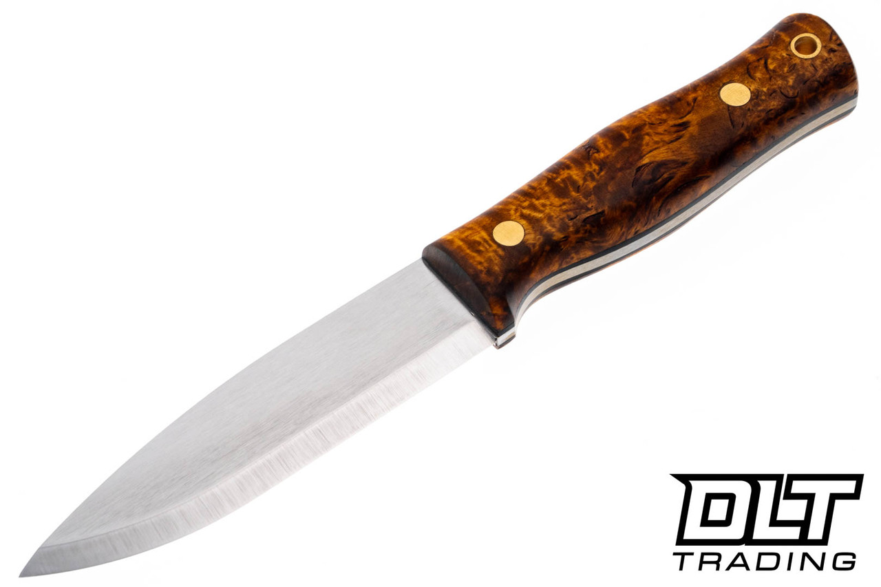 Casstrom Lars Flat Jarv - Curly Birch - Black Liners - Brass Pins ...