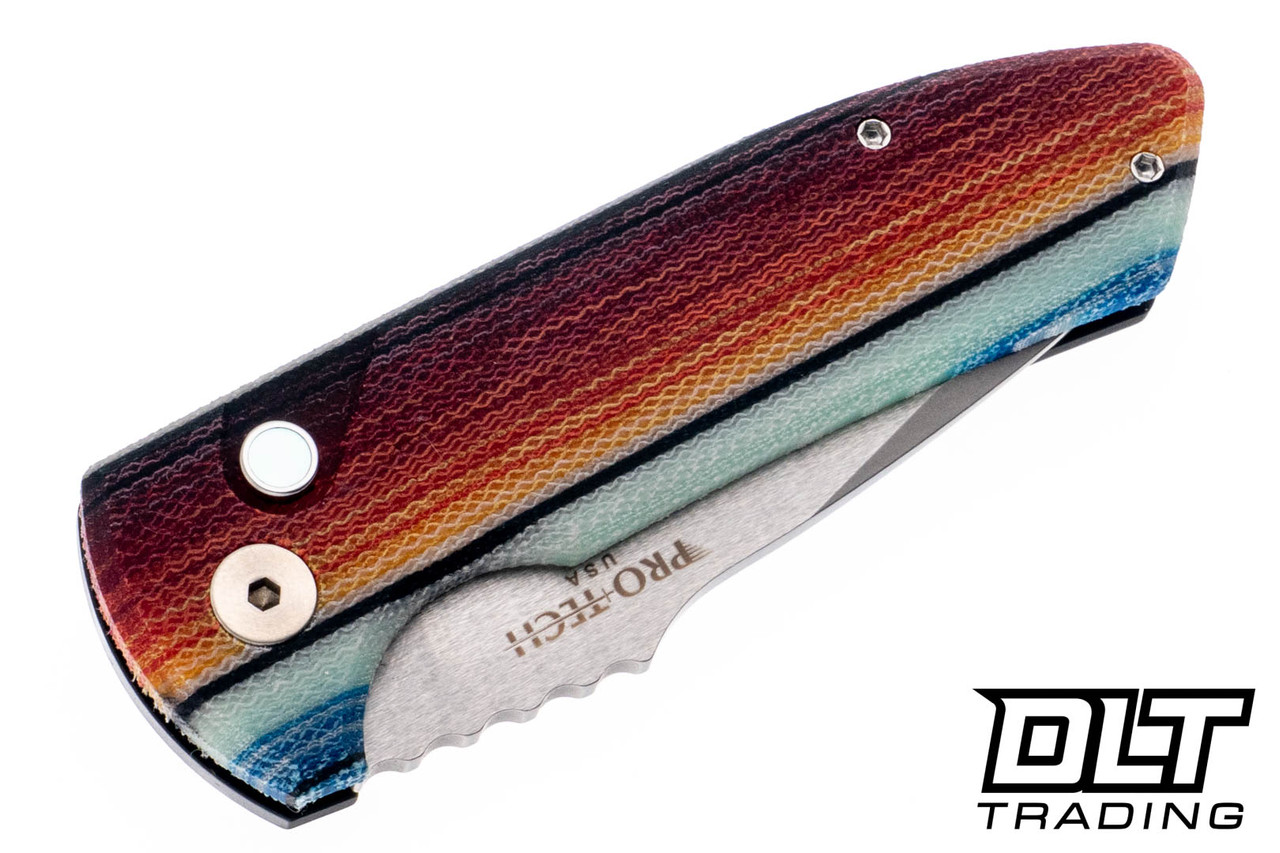 Pro-Tech SBR - Mexican Blanket G-Carta Handle - Stonewashed Blade - DLT ...