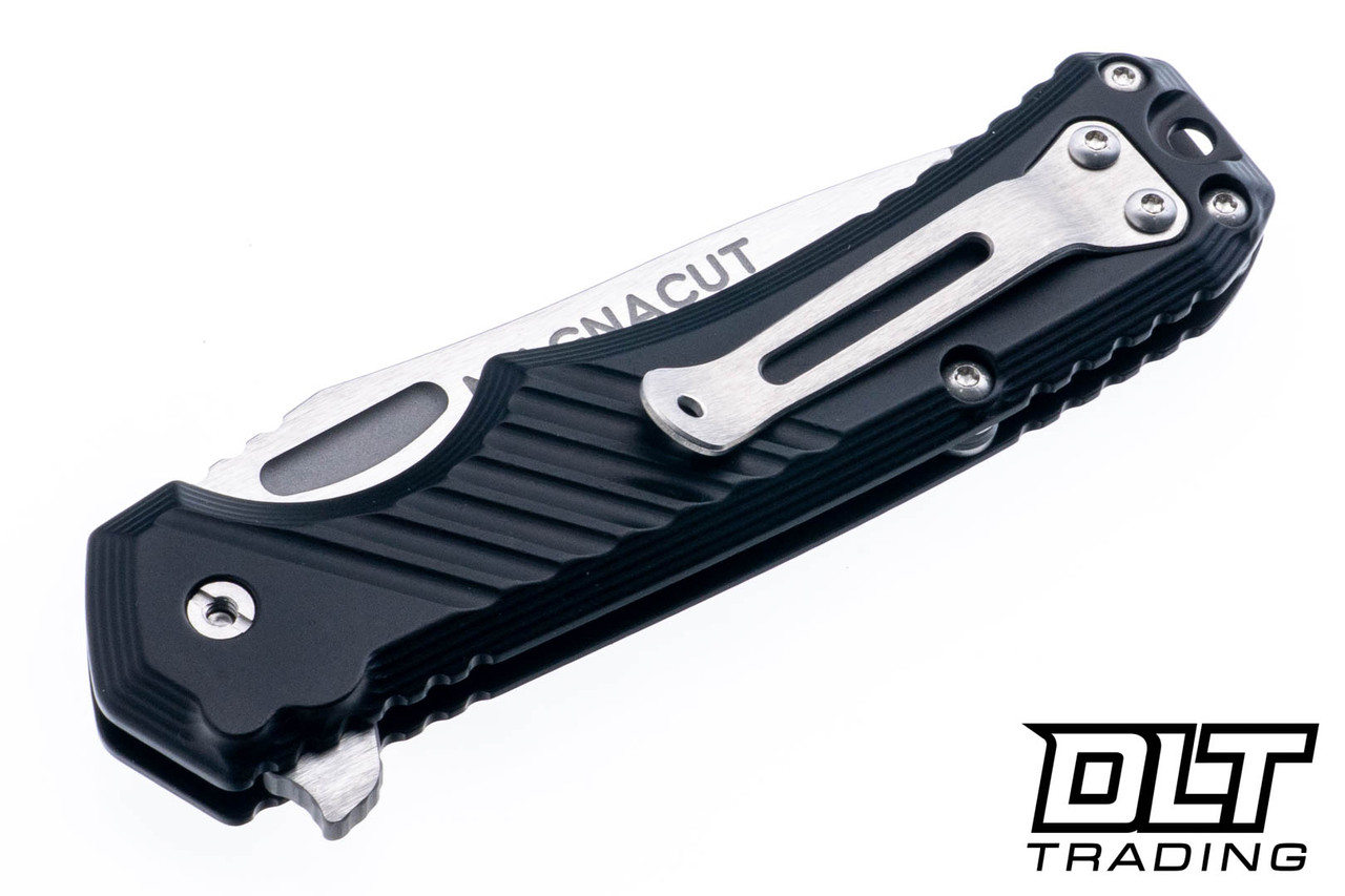 Freeman Outdoor 451 Button Lock Flipper - Black Aluminum Handle - Black ...