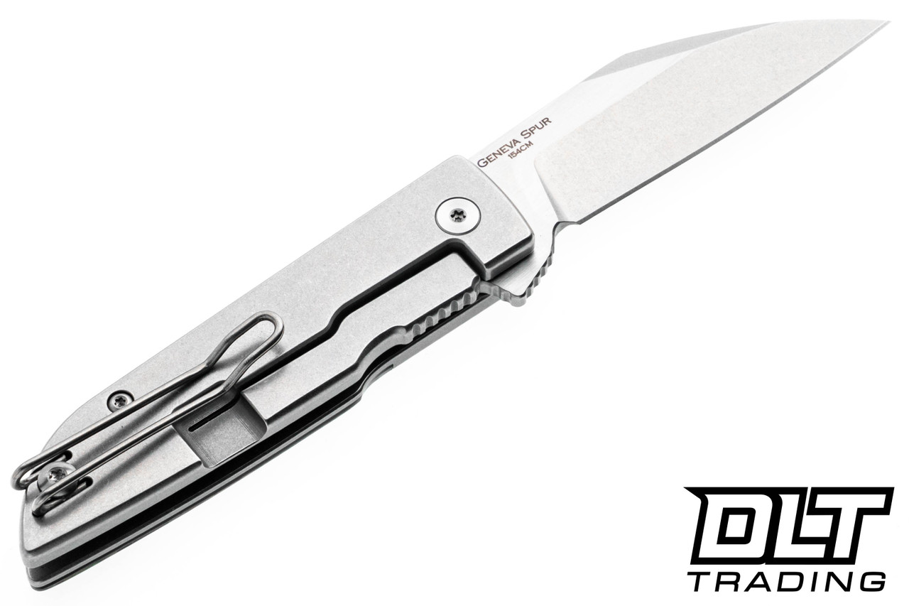 Finch Geneva Spur - Abalone - 154CM Satin & Stonewashed Blade - DLT Trading