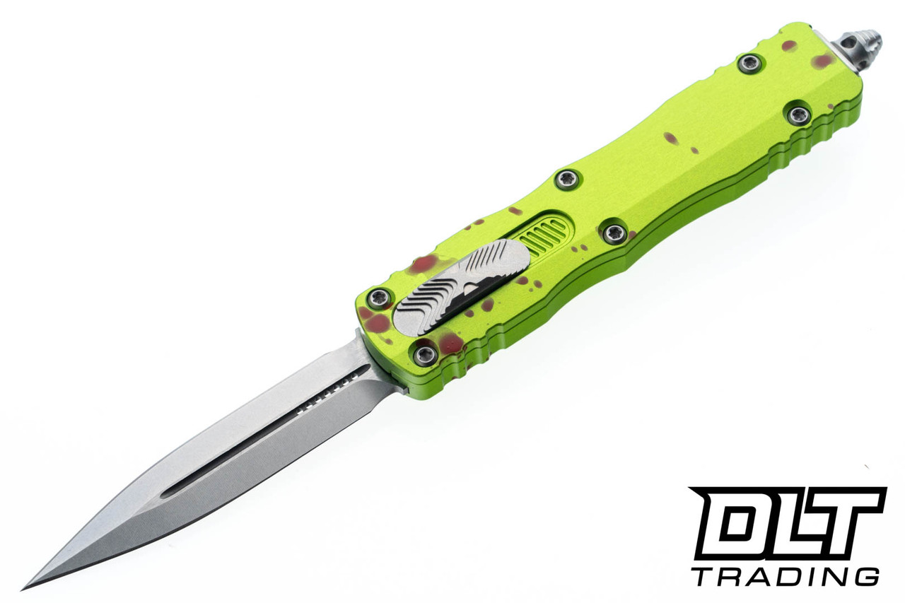 Microtech 225-10Z Dirac D/E - Zombie Tech Handle - Stonewash Blade ...