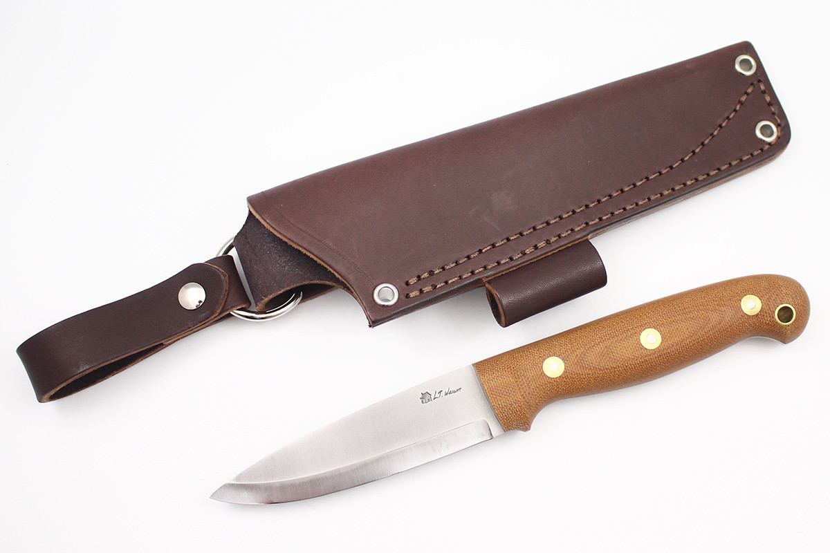 LT Wright GNS - Scandi - Natural Micarta - Matte - DLT Trading