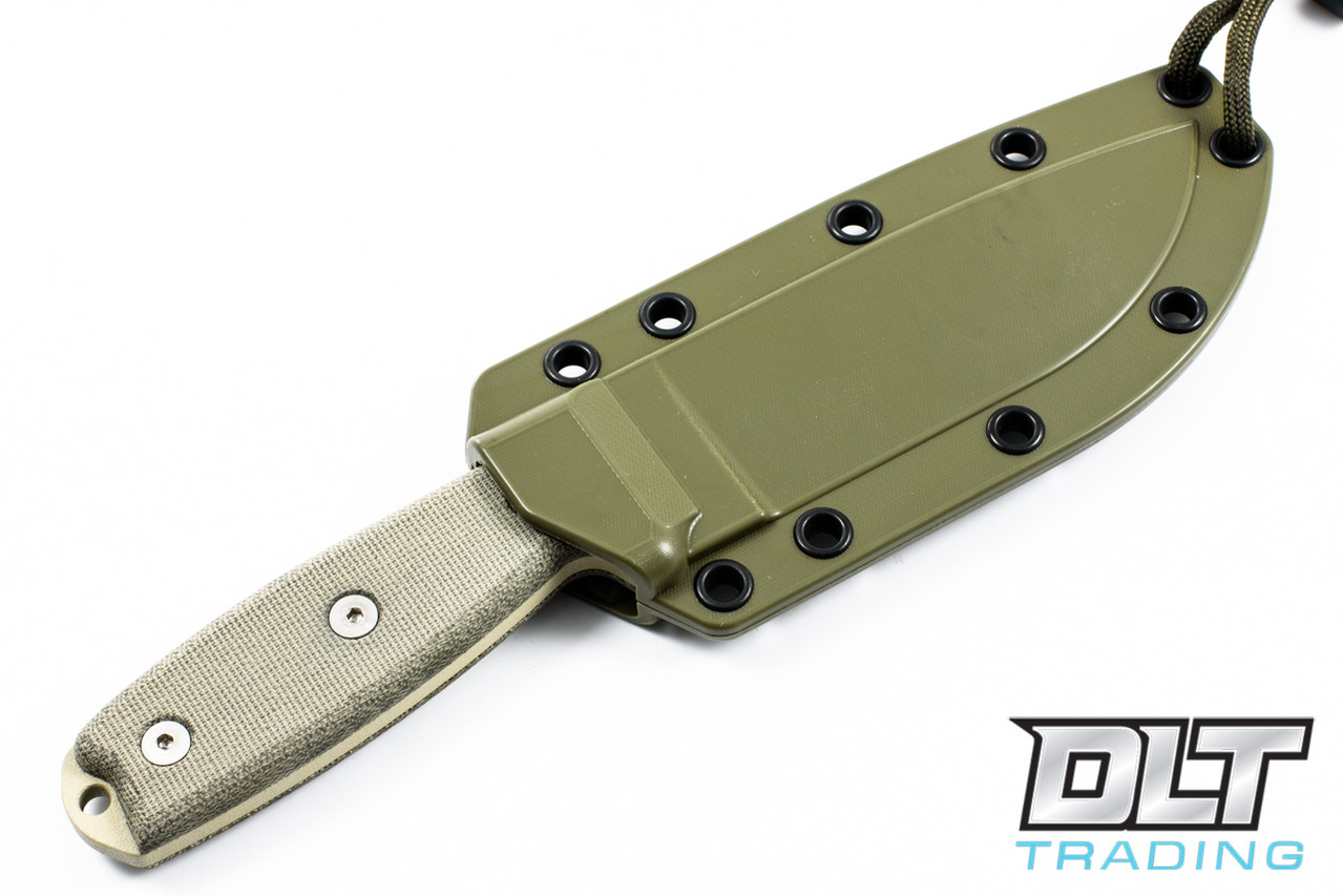 ESEE 4S - Partially Serrated - Micarta - Desert Tan Blade